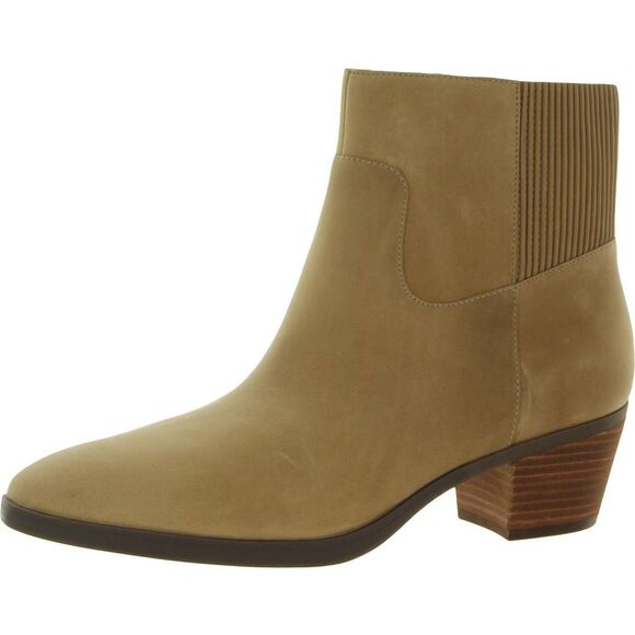 Vionic | Shoes | Vionic Womens Shantelle Tan Zipper Nubuck Ankle Boots ...